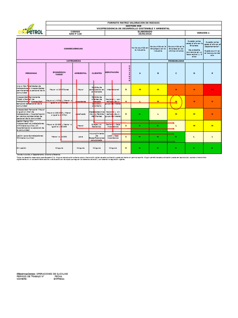 Matriz de Valoración Ram (SL) | PDF | Economias