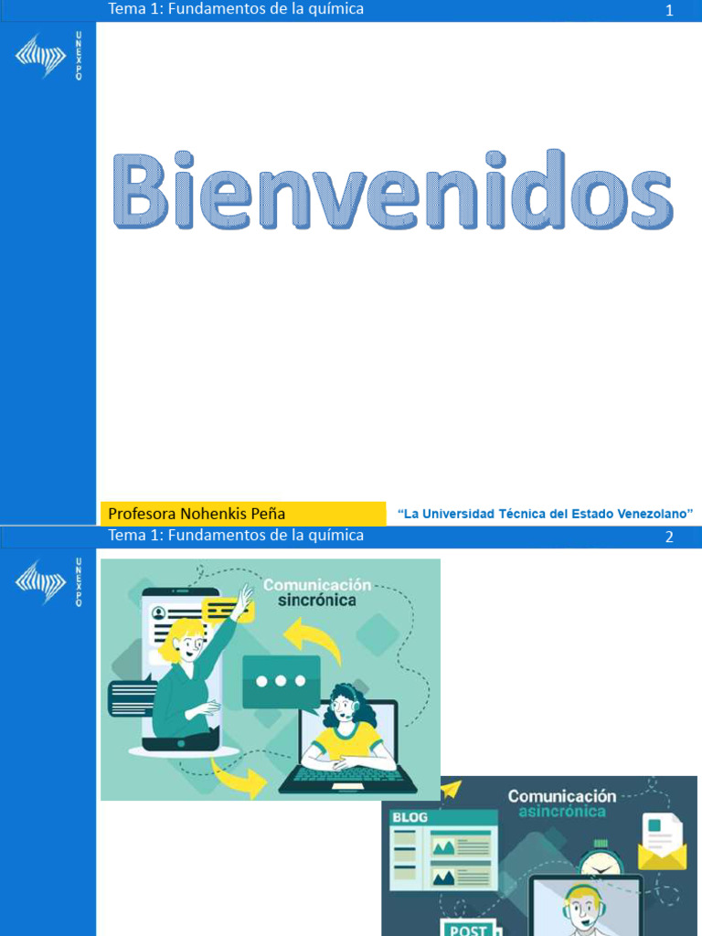 Presentacion Tema 1 Clase 1 | PDF | Química | Sustancias químicas
