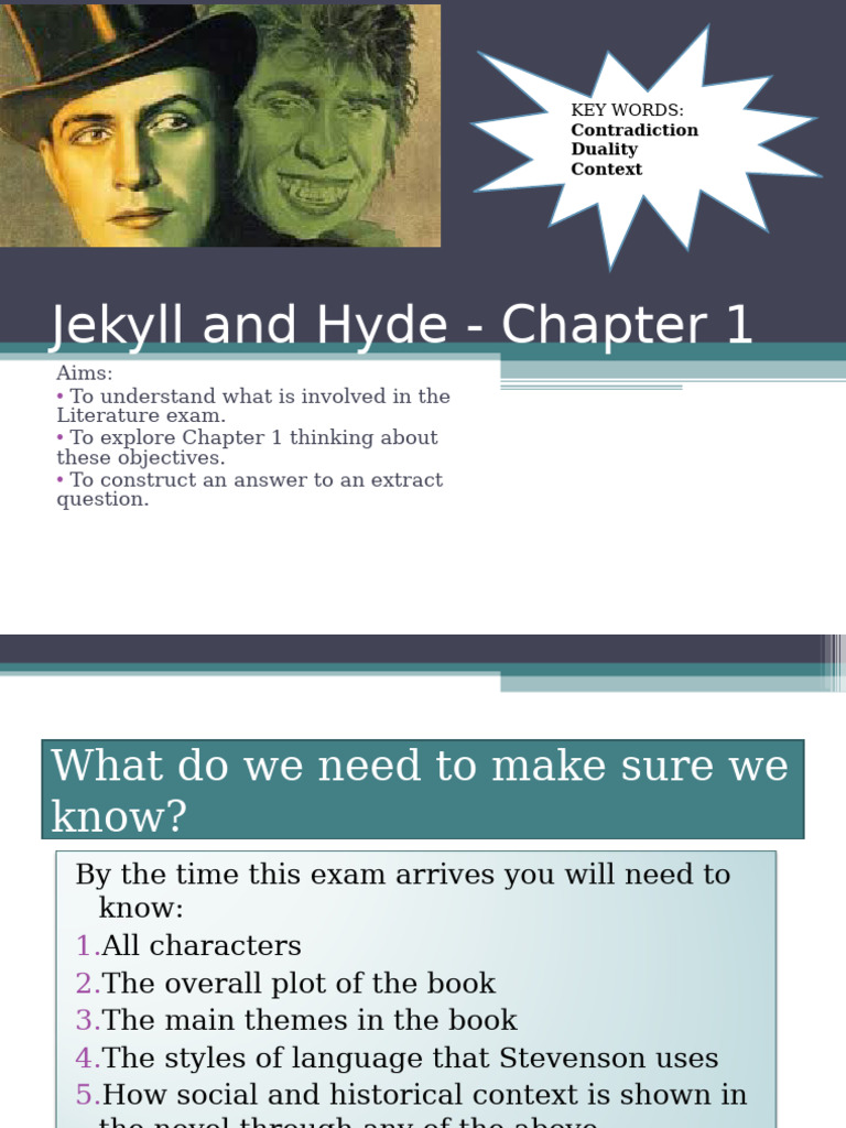 Jekyll and Hyde Chapter 1 | PDF | Strange Case Of Dr Jekyll And Mr Hyde