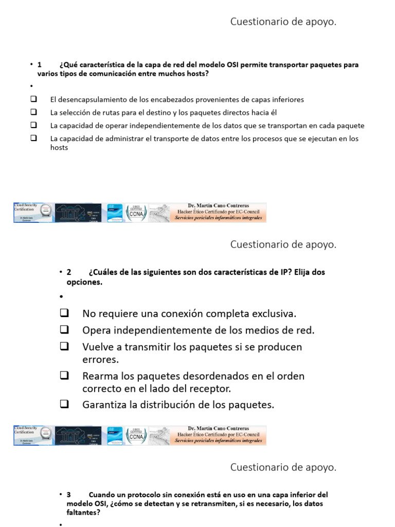 FundamRedes Cuestion Capt6 | PDF | Protocolos de internet | Red de ...