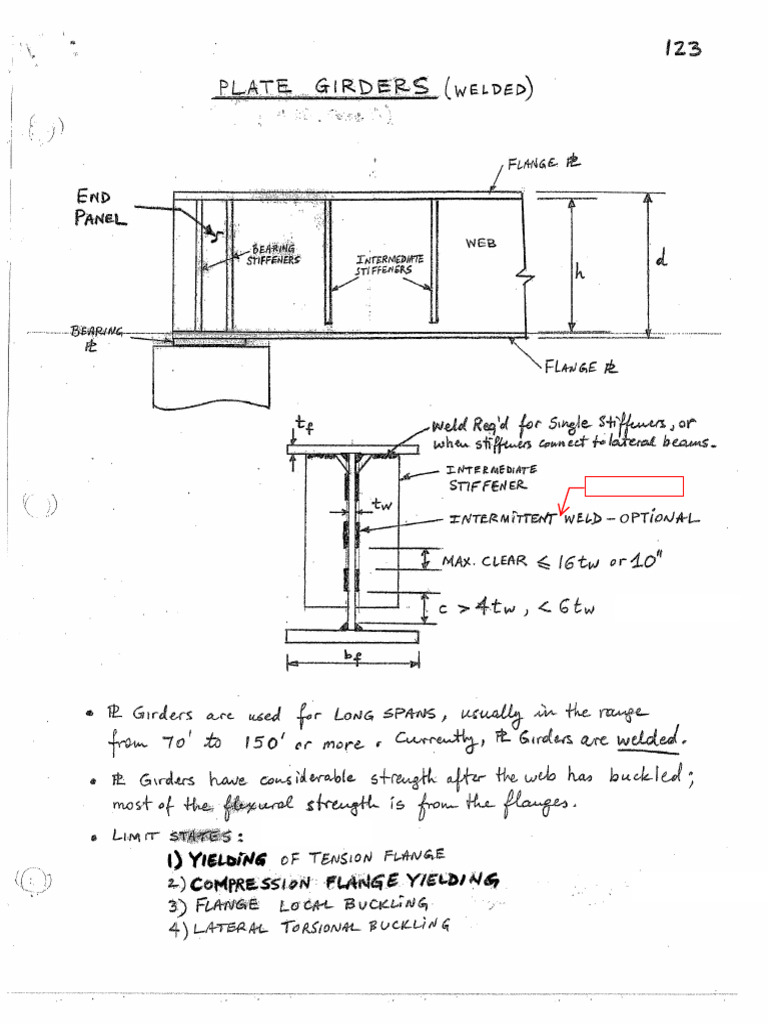 Design of Plate Girders | PDF | Mechanical Engineering | Structural ...
