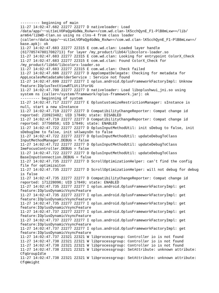 Com - Wd.clan Logcat | PDF | Computing | Software