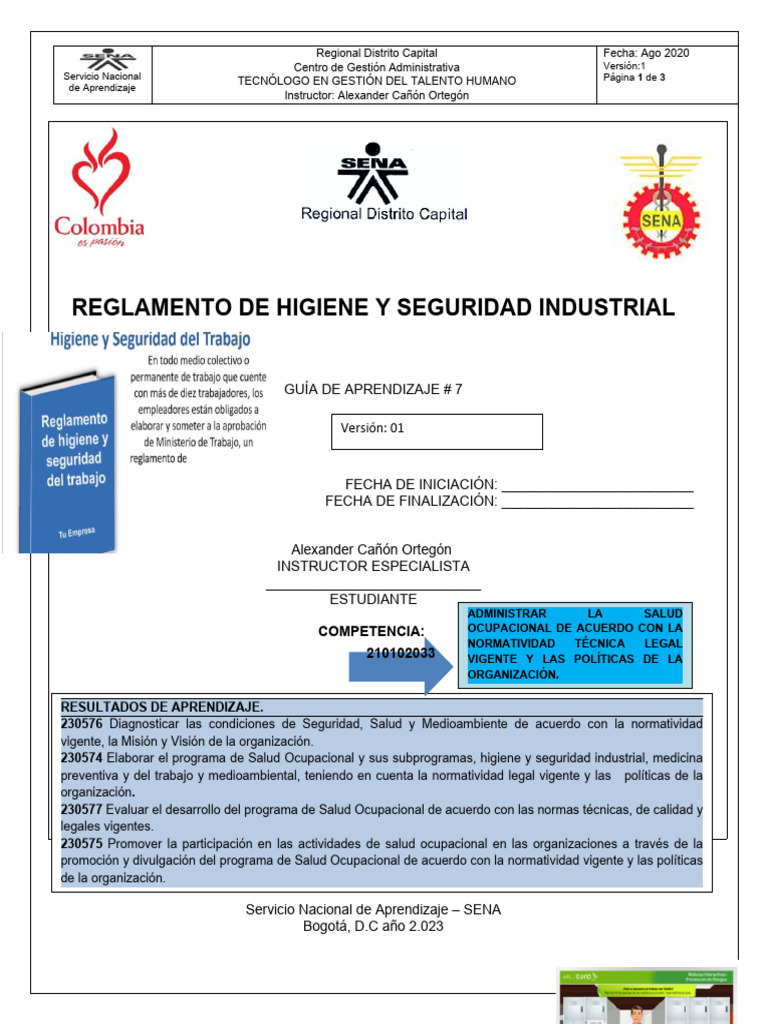 Manual de Higiene y Seguridad Industrial | PDF | Derecho laboral | Seguridad y salud ocupacional