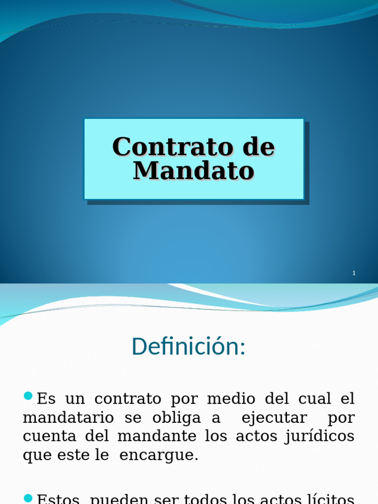Contrato de Mandato: Definición y Tipos | PDF | Justicia | Crimen y ...