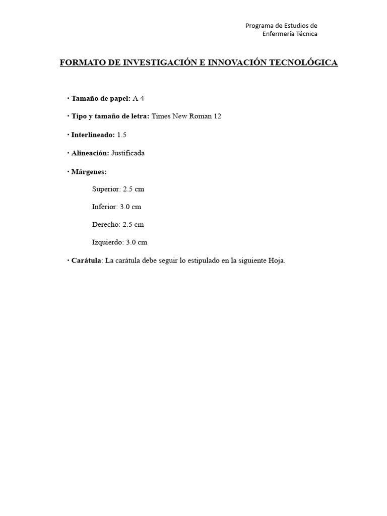 Formato Inv e Inn Tec | PDF