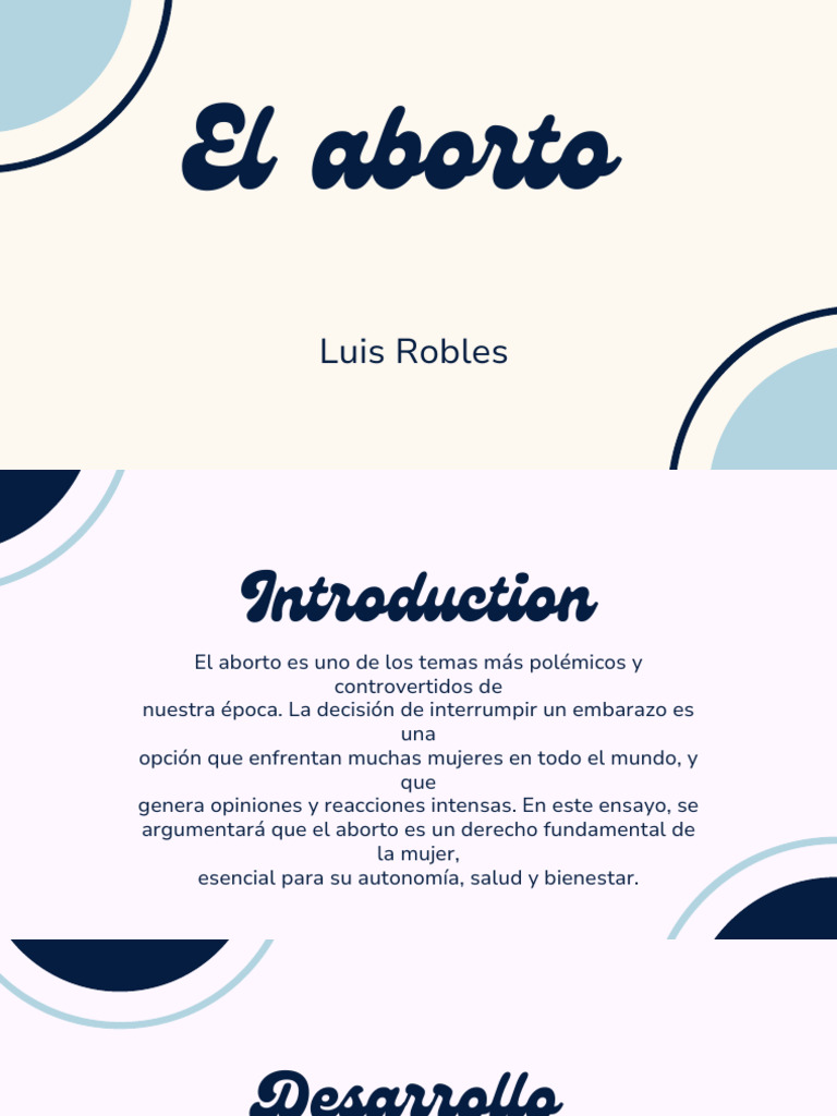 El Aborto PDF | PDF