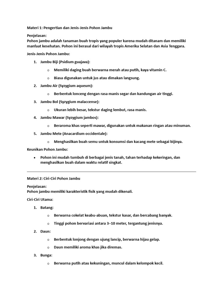 Budidaya Buah Jambu | PDF