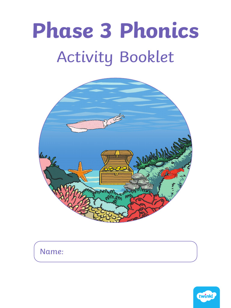 T e 2551876 Eyfs Phase 3 Phonics Activity Booklet Ver 9 | PDF | Reading ...