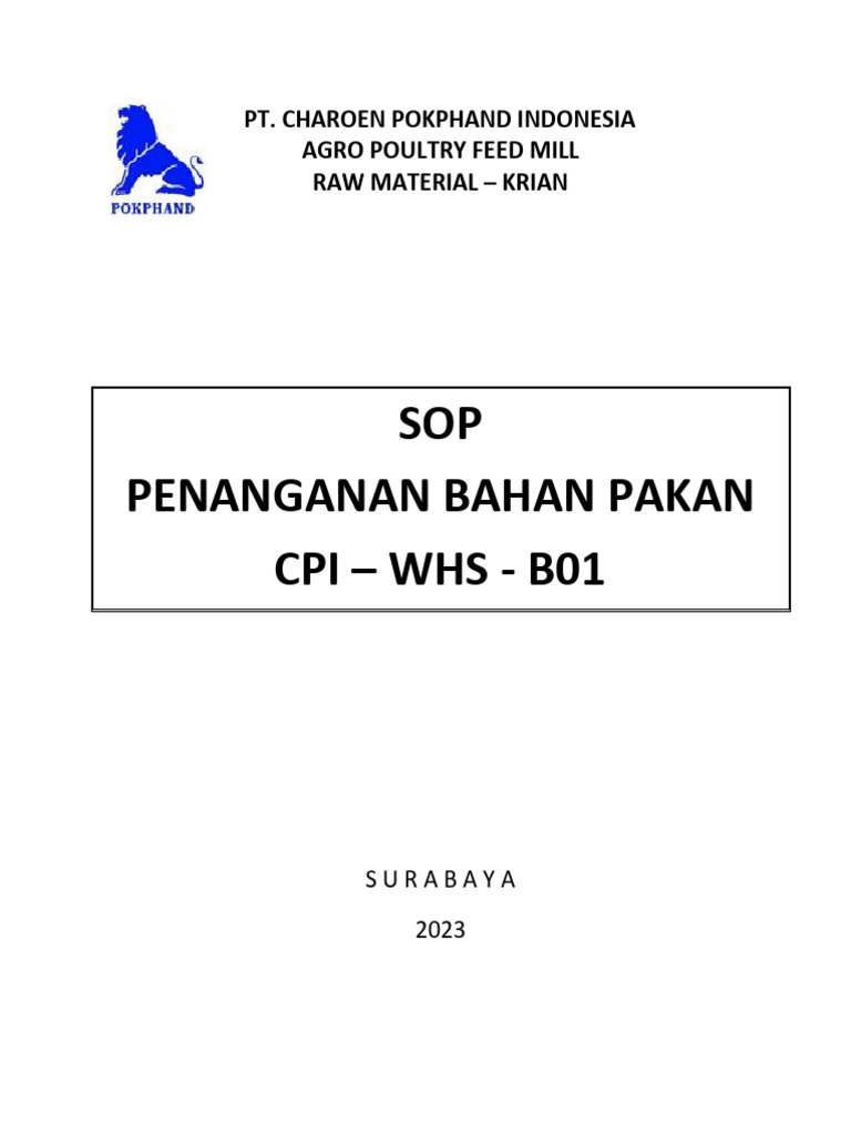 Sop Cpi | PDF