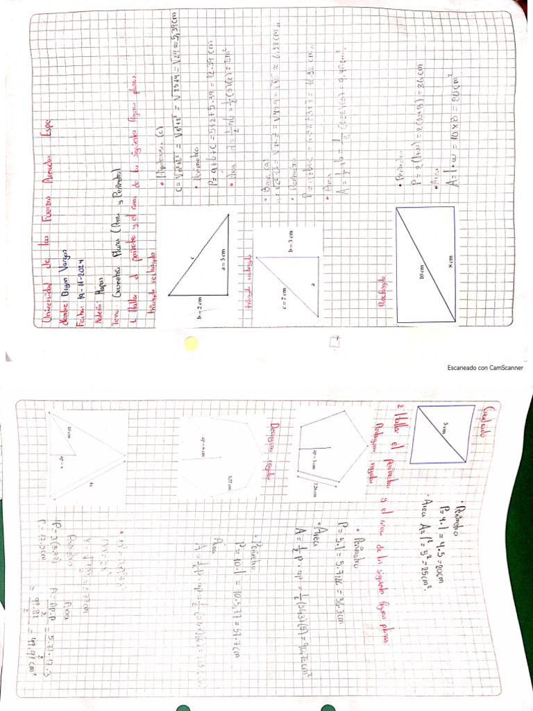 Deber de La Geometria Plana - Mapas - Vargas - Bryan | PDF