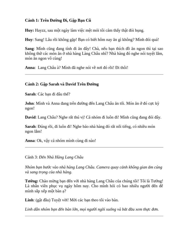 Kich Ban Tieng Viet | PDF