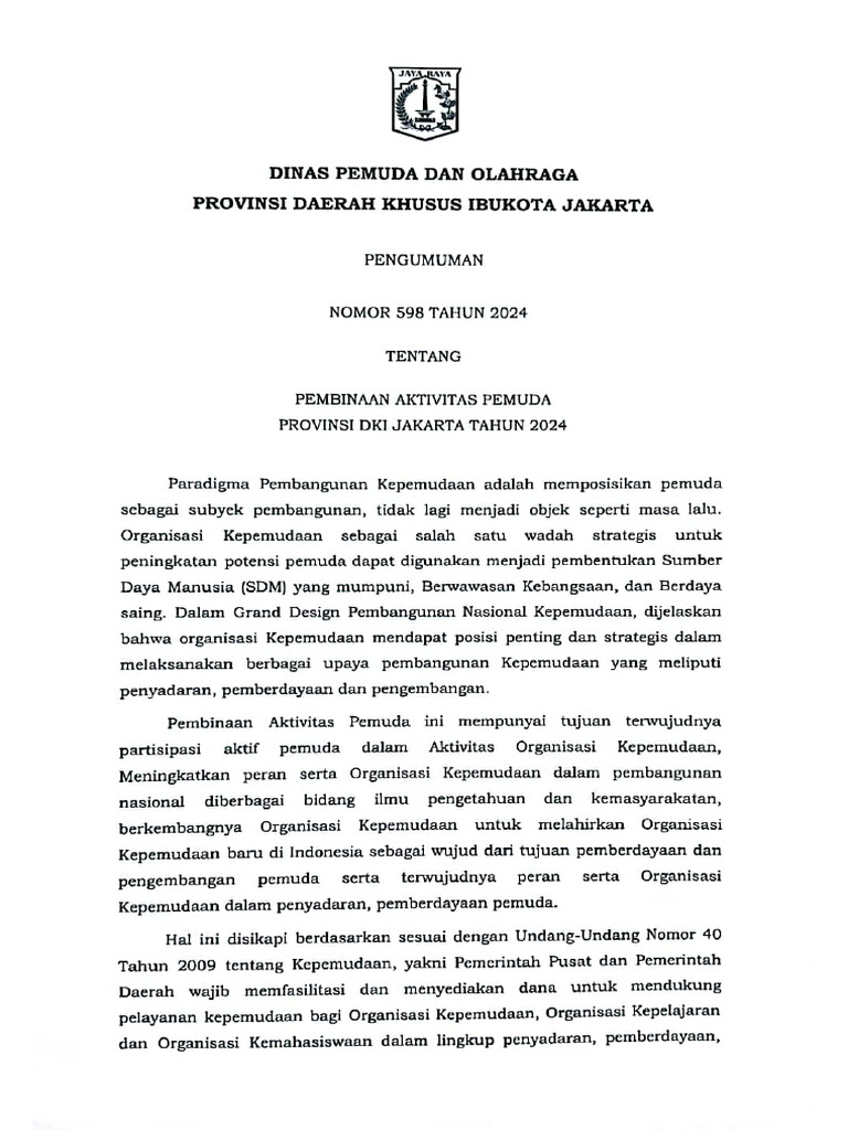 SK Pengumuman PAP 2024 | PDF