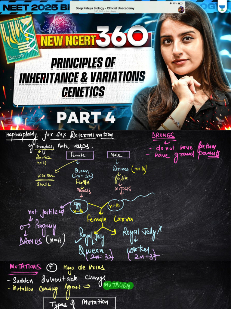 L4 Principles of inheritance and variations | PDF