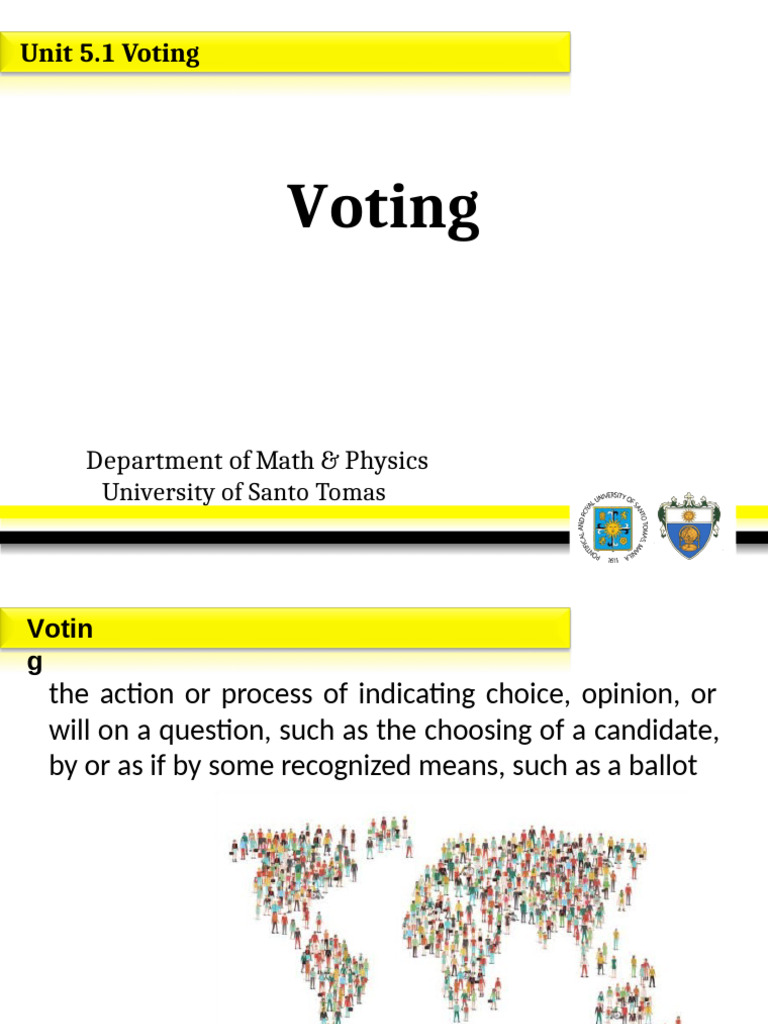 5.1 Voting (2) - 1 | PDF | Voting | Political Corruption