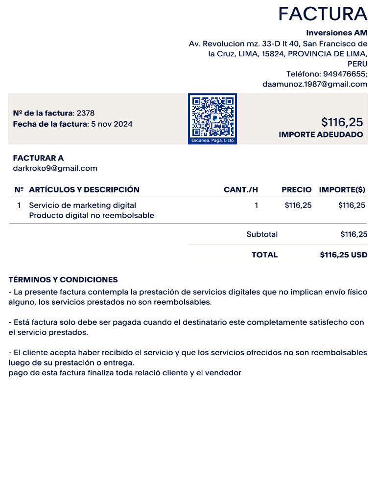 Invoice - 2378 | PDF