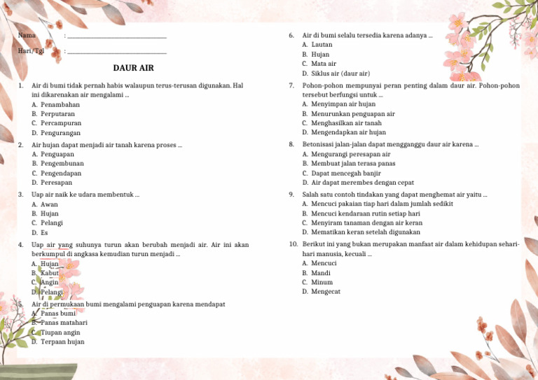 LKPD Siklus Air | PDF