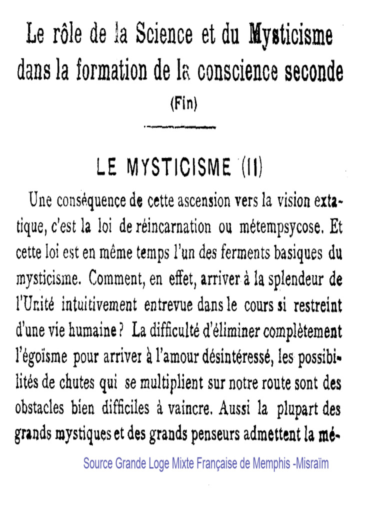 C. Chevillon - Le rôle de la Science et du Mysticisme dans la formation de la conscience seconde ...