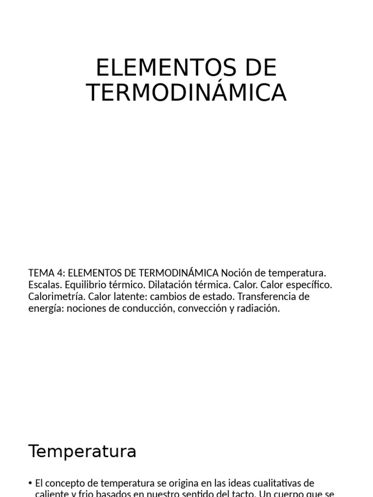 Termodinamica Clase1 | PDF