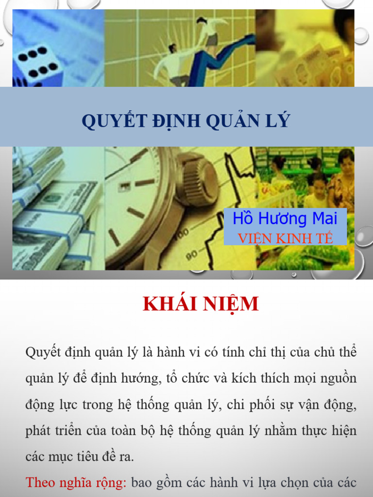 Bai 5 Quyet dinh quan ly (1) | PDF