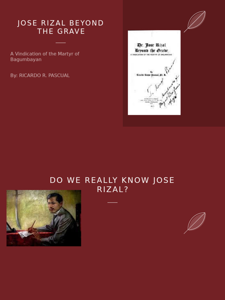 Jose Rizal Beyond The Grave FINAL | PDF