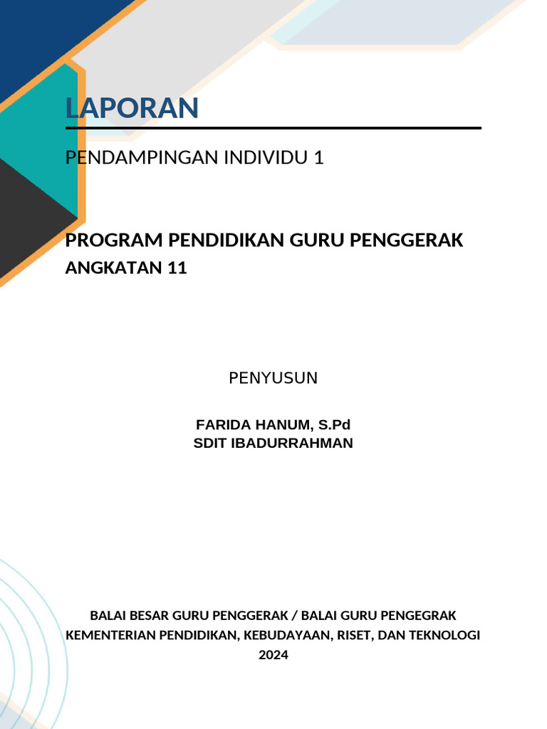 Laporan Pi 1 Farida | PDF