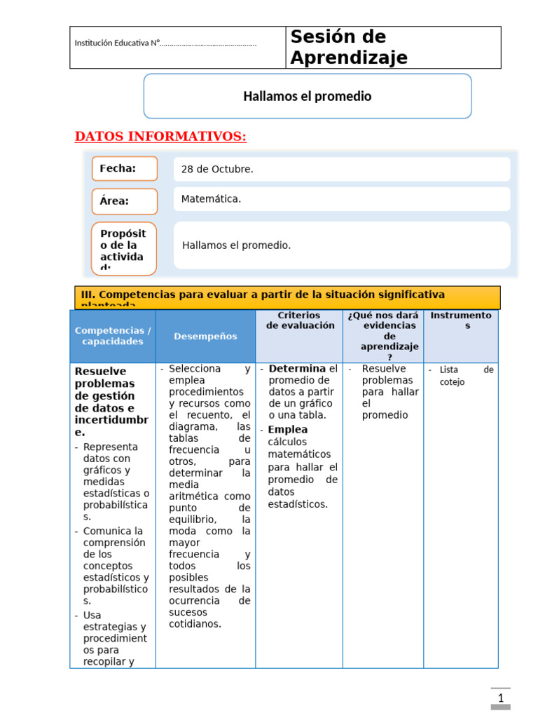 5° Act 28 Octubre N°3 Mate | PDF | Estadísticas | Evaluación
