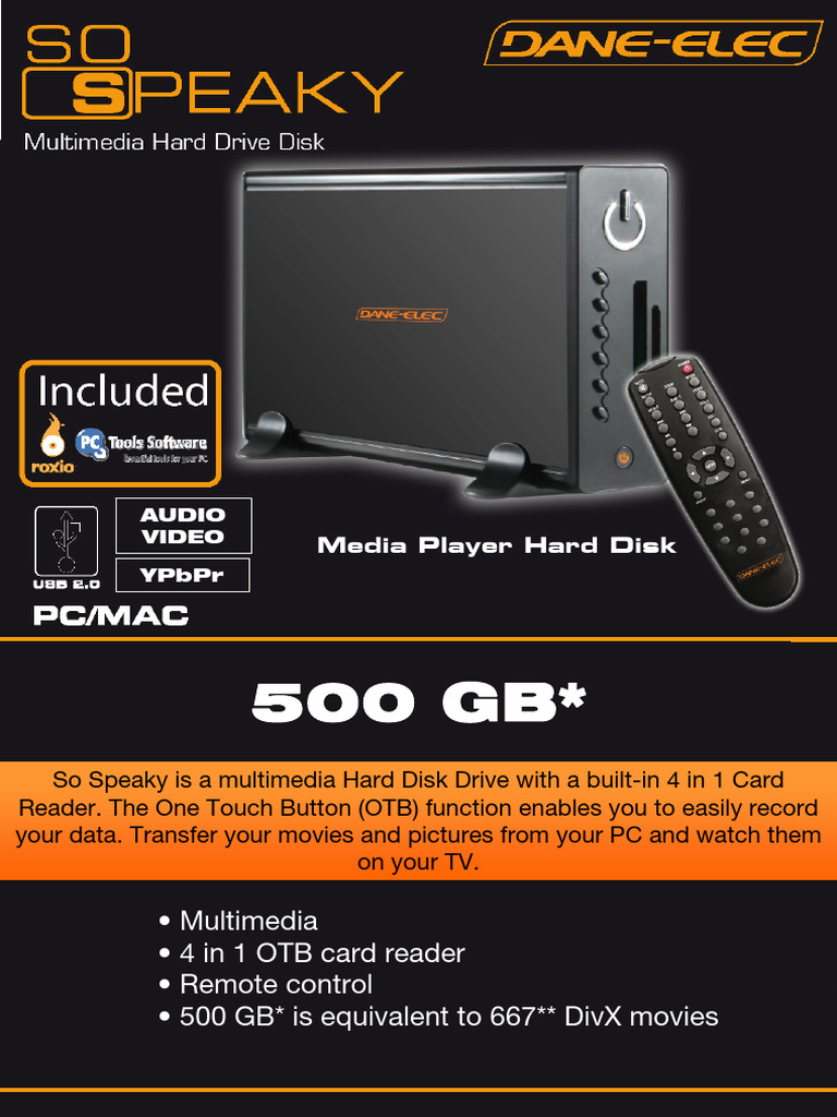 Datasheet So Speaky ENG Jan08 | PDF | Usb Flash Drive | Usb