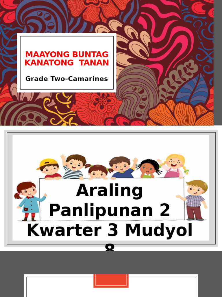 Aral Pan CO Powerpoint Quarter 3 Week 8 | PDF