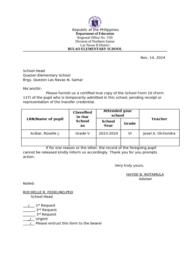 Request Form-1 | PDF