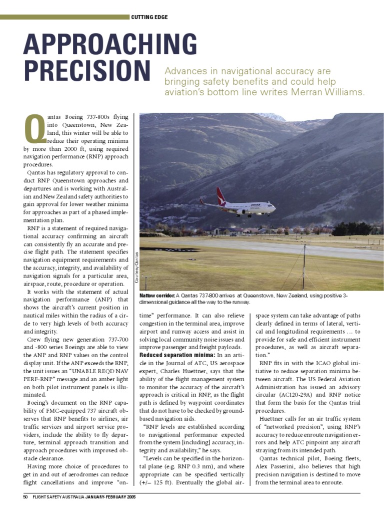 FlightSafety RNP | PDF | Aviation Safety | Industries