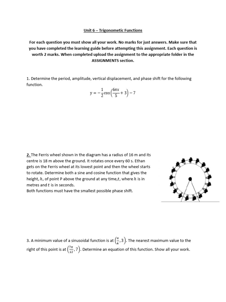 Unit 6 Trigonometry | PDF