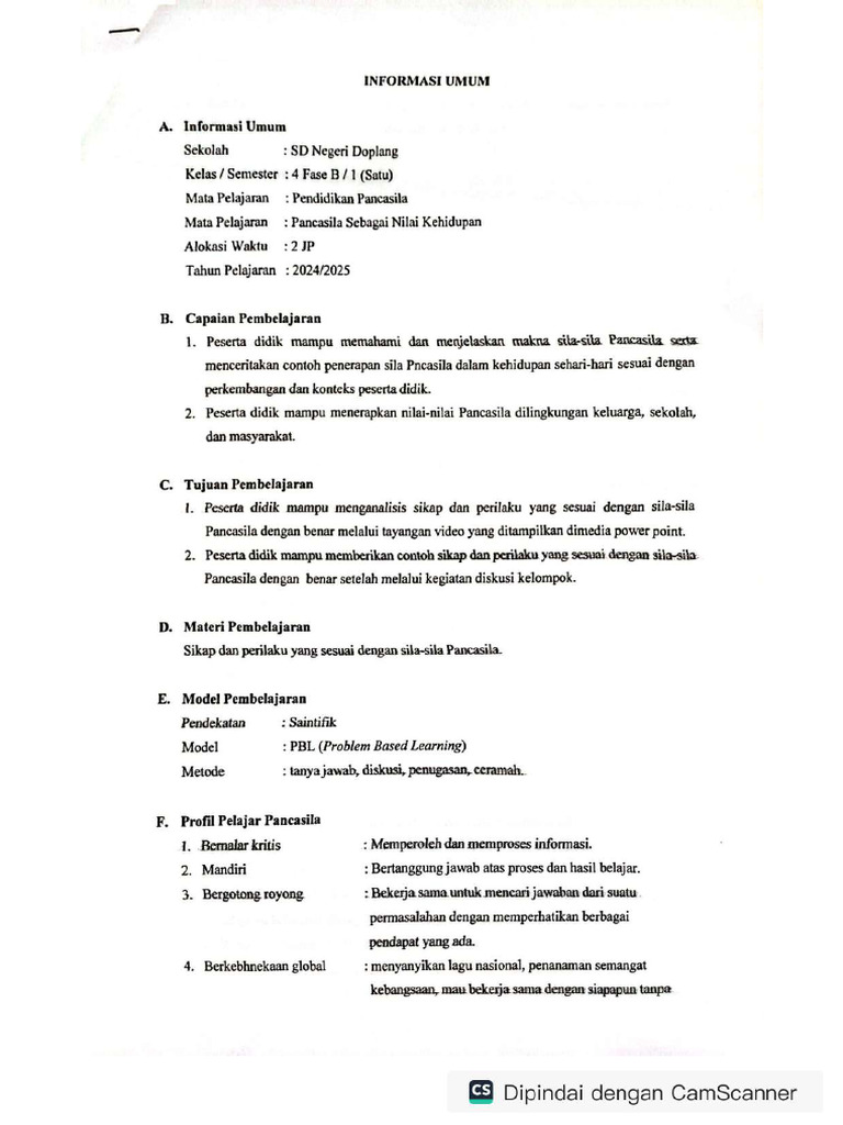 Modul Ajar Observasi Kelas 2 - Compressed | PDF