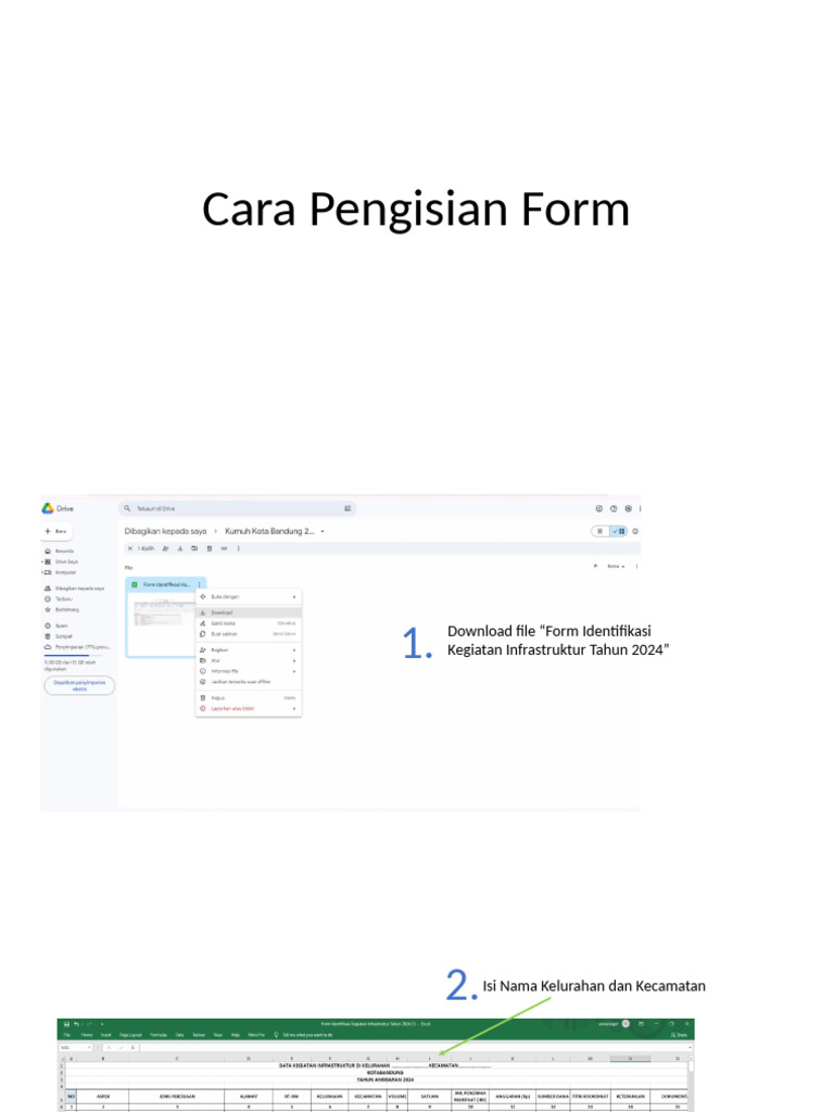 Cara Pengisian Form | PDF