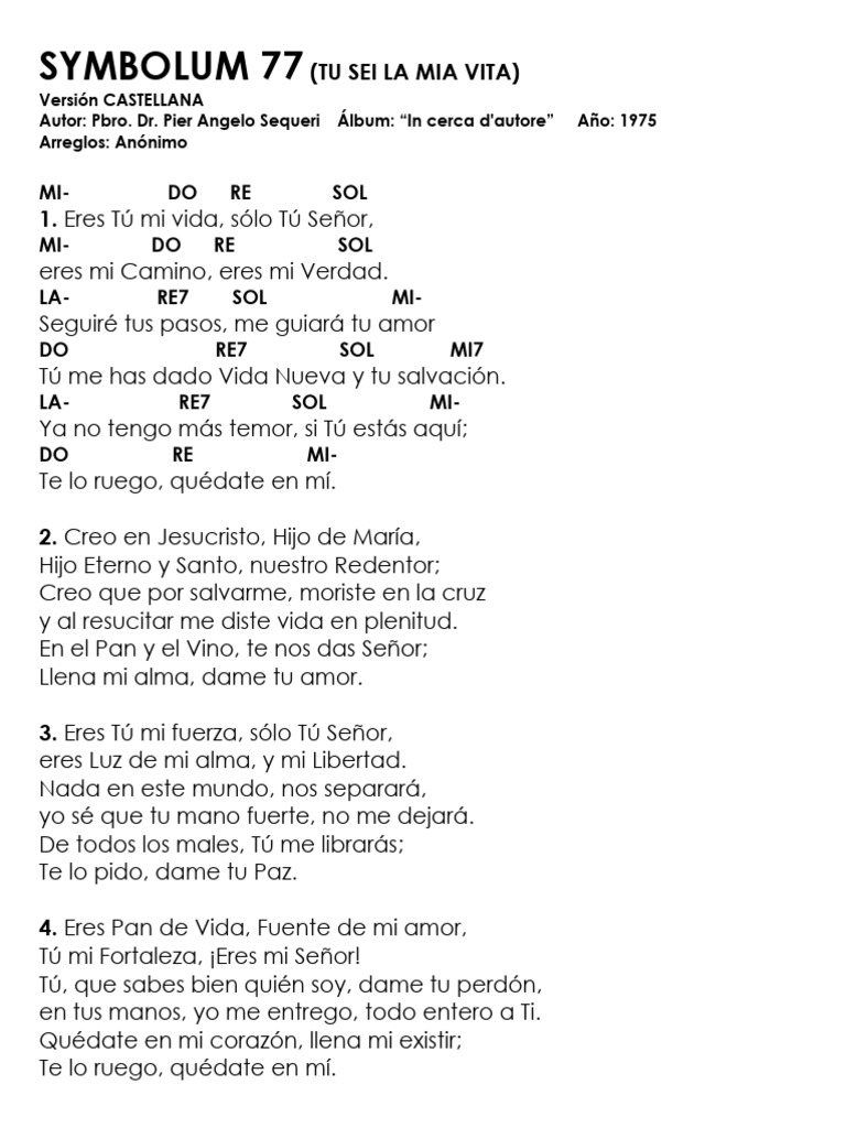 Symbolum 77 (Pier Angelo Sequeri) | PDF