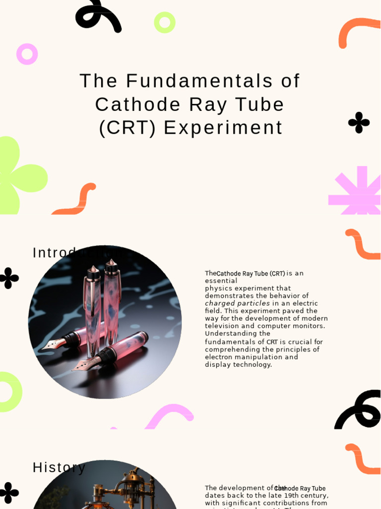 CRT Experiment: Principles & Impact | PDF | Electron | Electronic ...