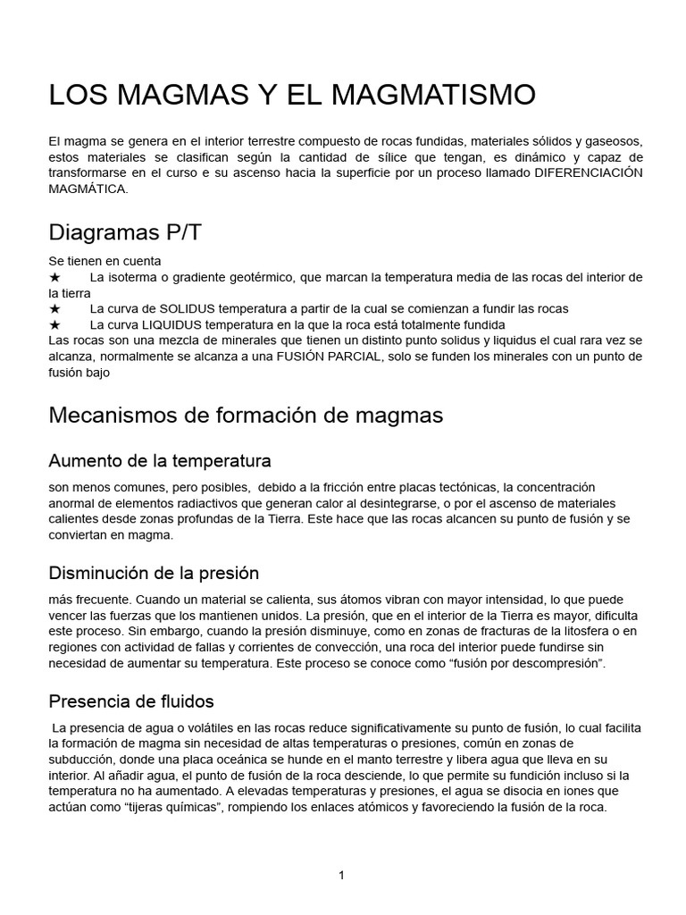BIO TEMA 2 y 3 | PDF | Magma | Temblores
