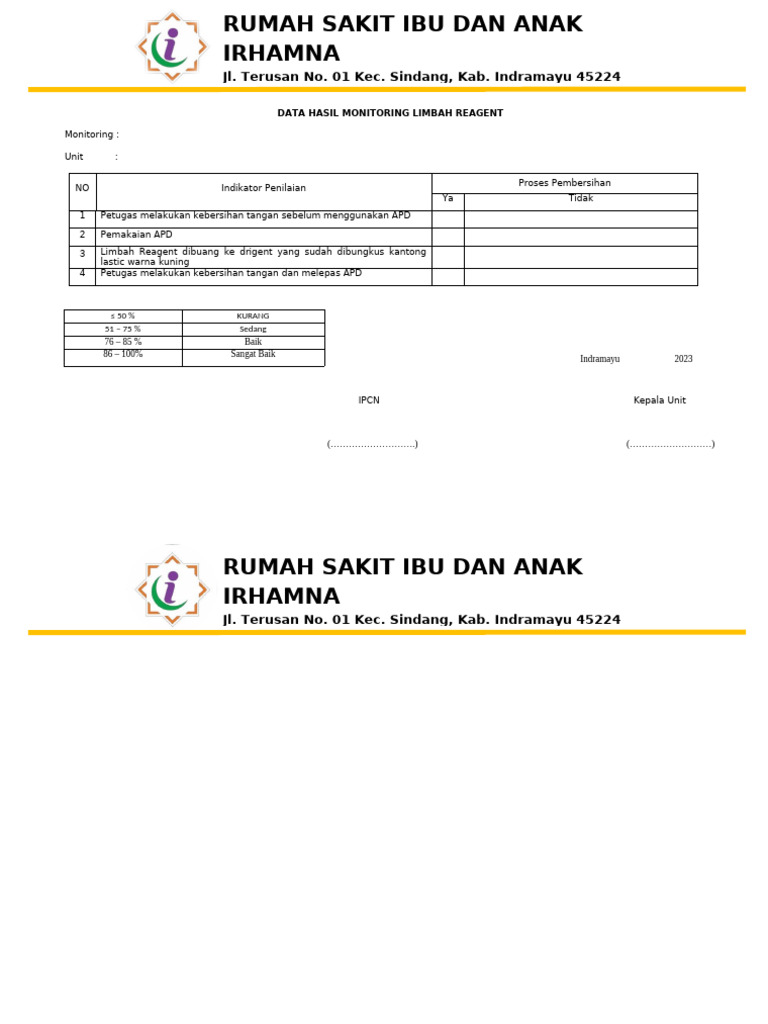 Form Ceklis Ppi Pix | PDF