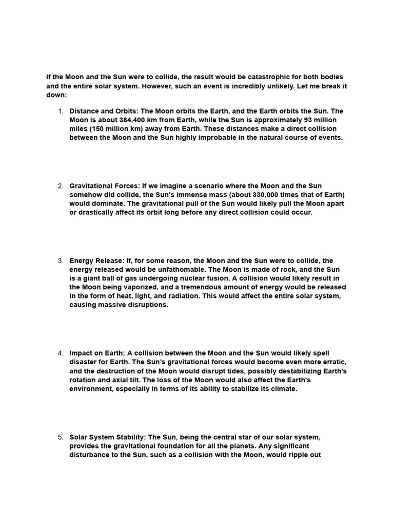 WHAT IF SUN N MOON COLLIDE | PDF