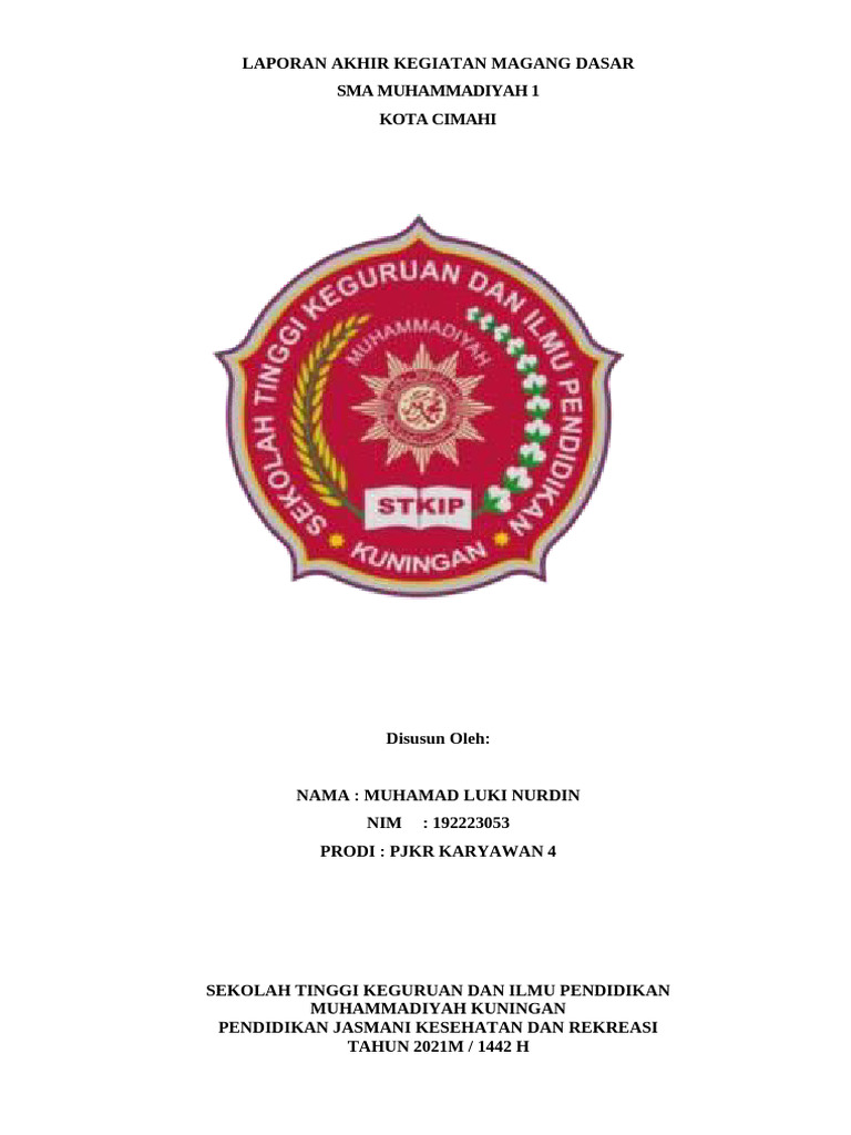 LAPORAN AKHIR KEGIATAN MAGANG DASAR LUKI Fix | PDF