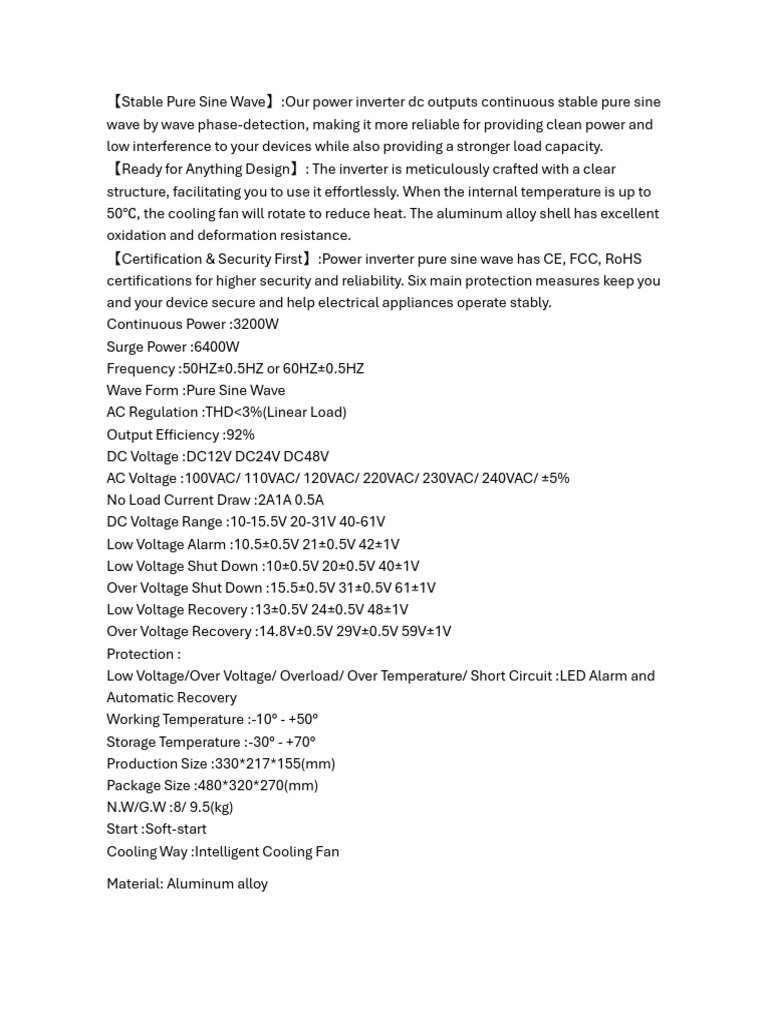 Stable Pure Sine Wave | PDF