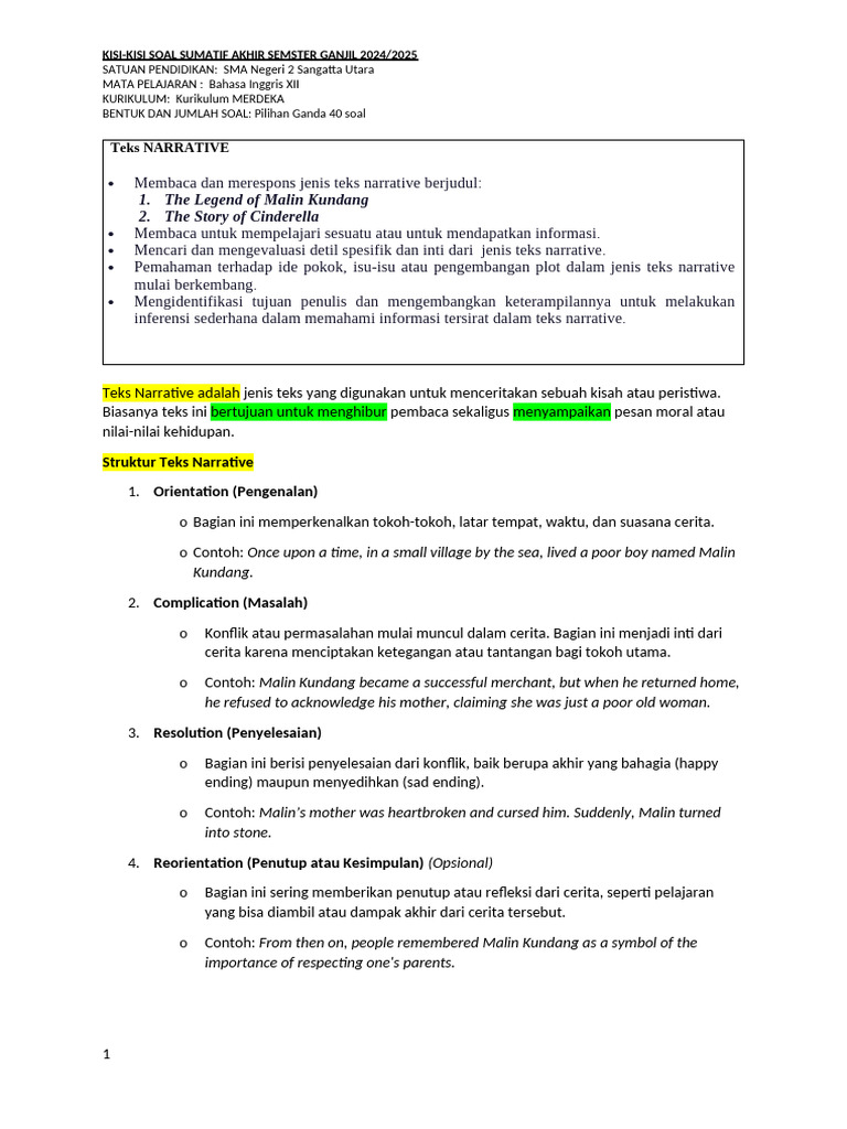 Teks NARRATIVE | PDF