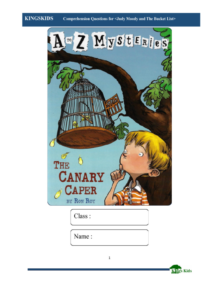 A's A To Z Mysteries The Canary Caper | PDF