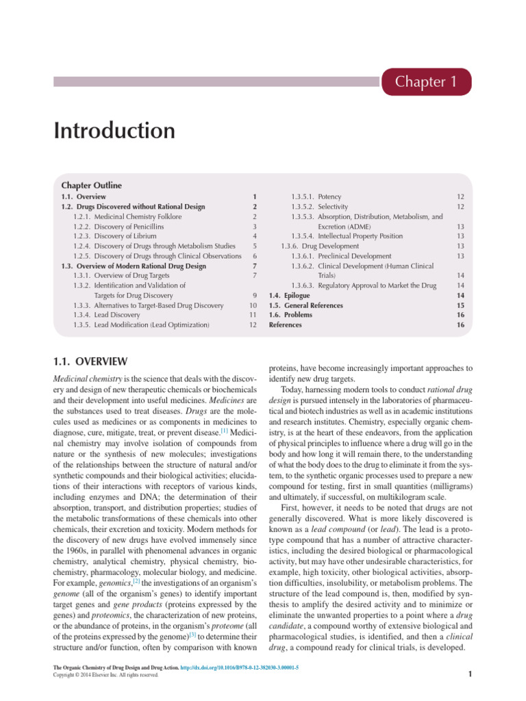 Chapter 1 - Introductio - 2014 - The Organic Chemistry of Drug Design and Drug A | PDF ...