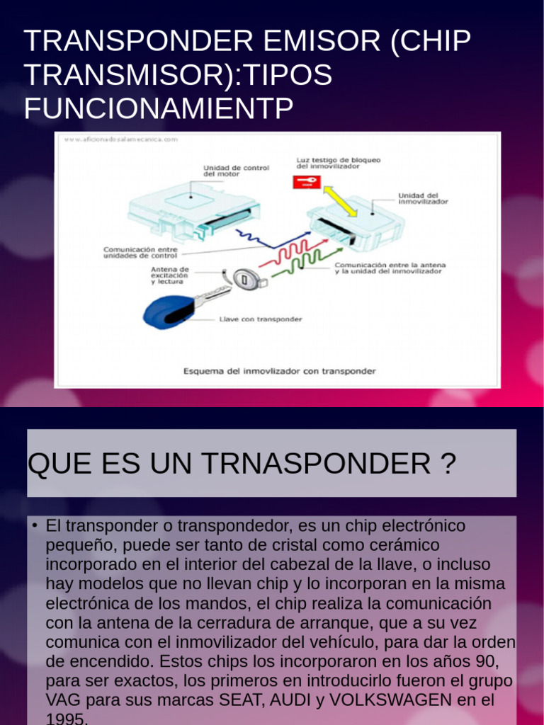 Expo Transponder (Chip Transmisor) | PDF | Circuito integrado | Electrónica