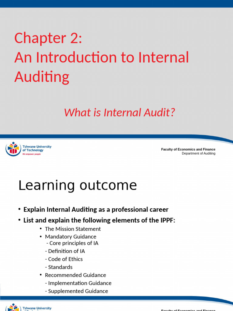 Chapter 2 An Introduction To Internal Auditing | PDF | Internal Audit | Audit