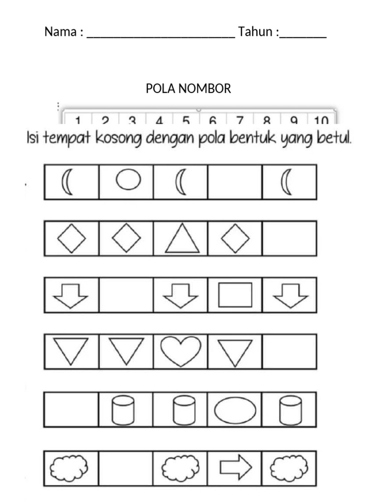 Pola Nombor | PDF