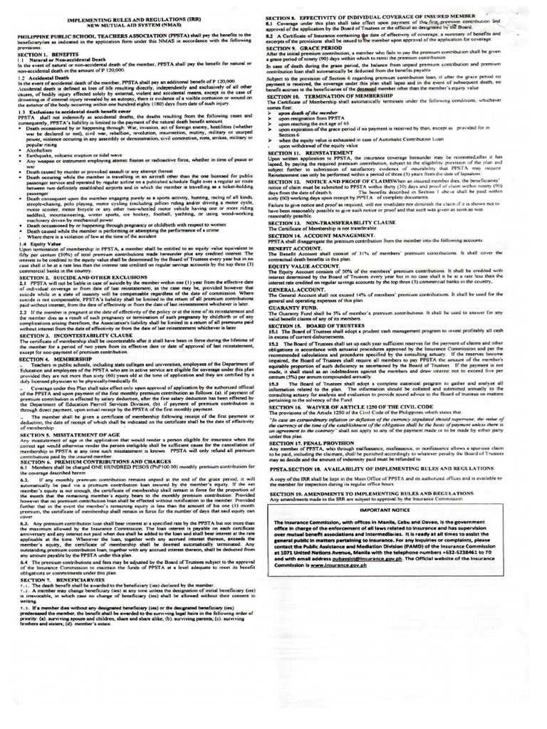 PPSTA NMAS Membership Form | PDF