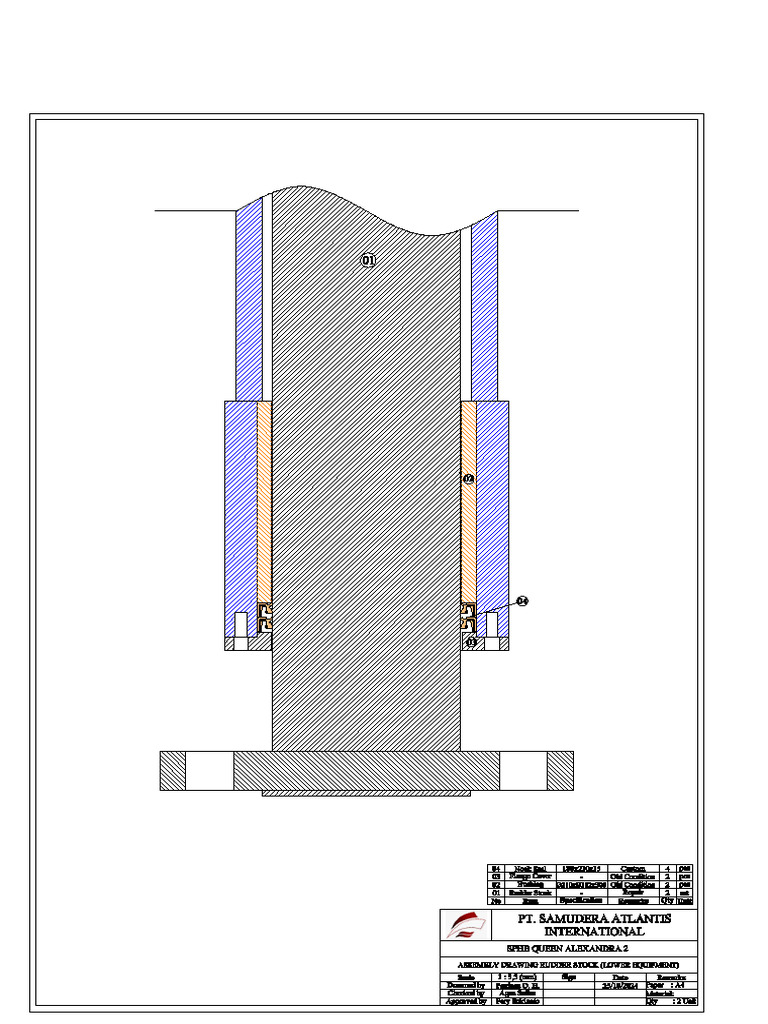 Assembly Drawing - Rudder Stock (Lower Side) | PDF