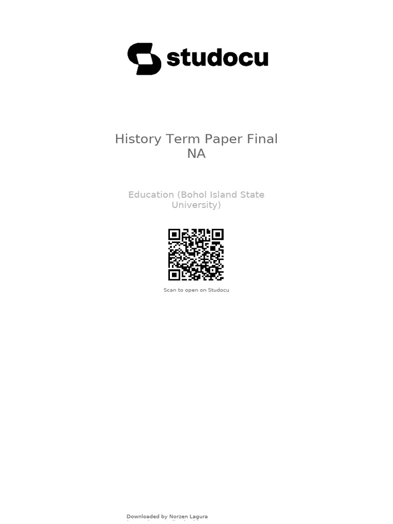 History Term Paper Final Na | PDF | Christian Mission | Indigenous Peoples