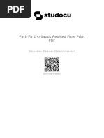 PATH-FIT 4 Course Syllabus | PDF | Physical Fitness | Educational ...